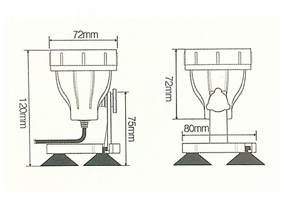 תאורת לד לבריכות נוי גוון ירוק דגם LED-48-G האוויקי HUIQI